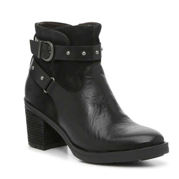 Born | Shoes | Copy Born Derica Black Leather Bootieankle Boot 85m ...